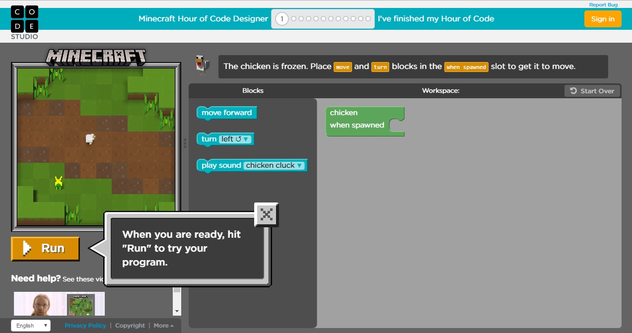 Kick off your Hour of Code with Minecraft's help