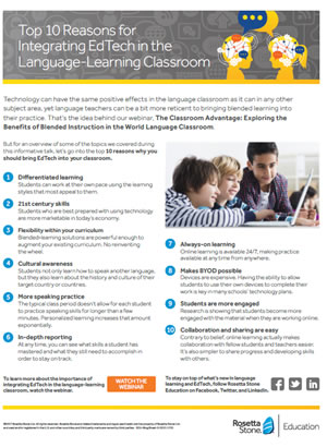 10 Reasons for EdTech in the Language Learning Classroom | eSchool News