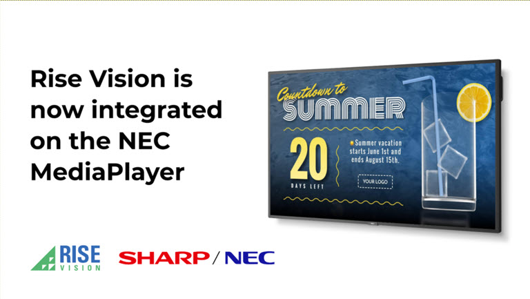 Rise Vision and Sharp NEC Display Solutions Partner to Offer Schools a ...